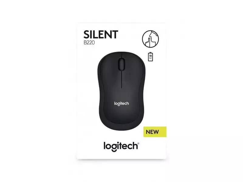 TASTATURE I MISEVI LOGITECH B220 Silent, bežični miš, crni | Lirs
